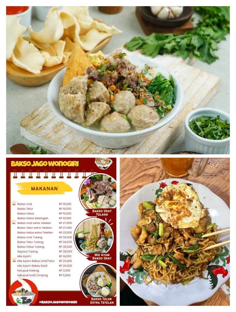 Bakso Jago Wonogiri yang Terkenal Enak dengan Menu Mie Ayam Gorengnya ...